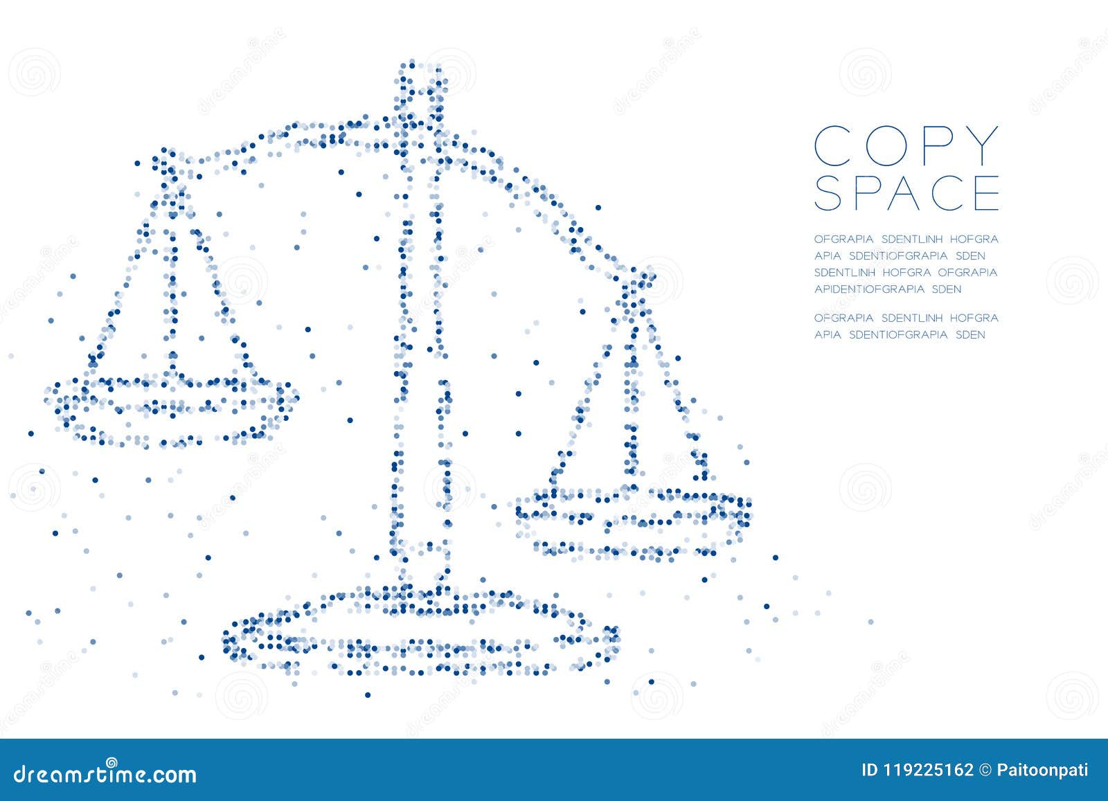 Abstract Geometric Circle Dot Pixel Pattern Scales Imbalance Shape ...