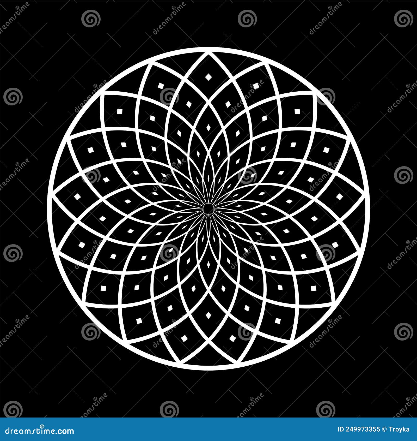 Abstract Geometric Circle Pattern. Round Design Element Stock Vector ...