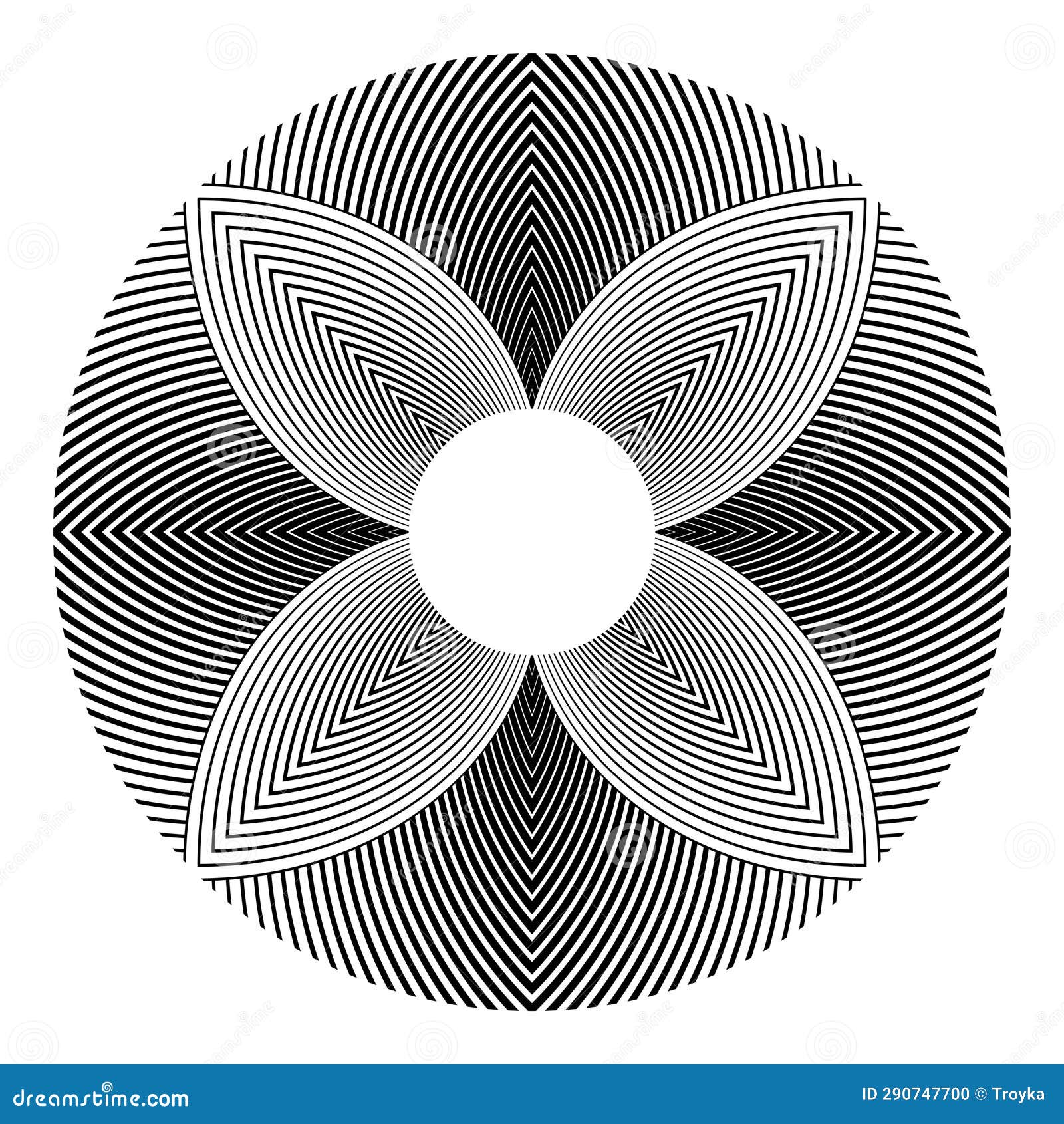 Circle With Radial Gradient Fill. Glossy One-color Sphere Cartoon ...