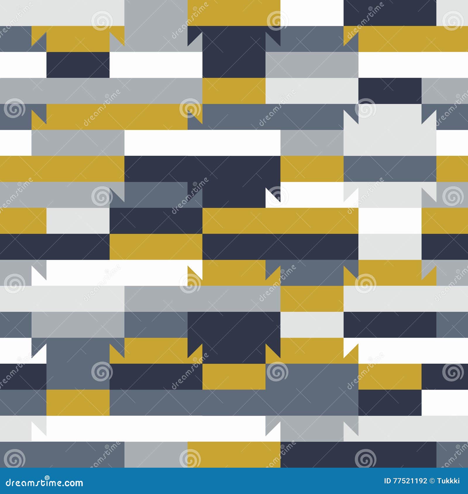 Abstract Geometric Color Blocked Pattern Stock Vector - Illustration of ...