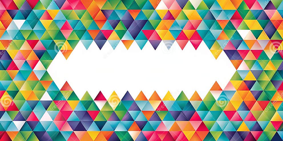 Abstract Geometric Color Shape Pattern Background AI-Created Content ...