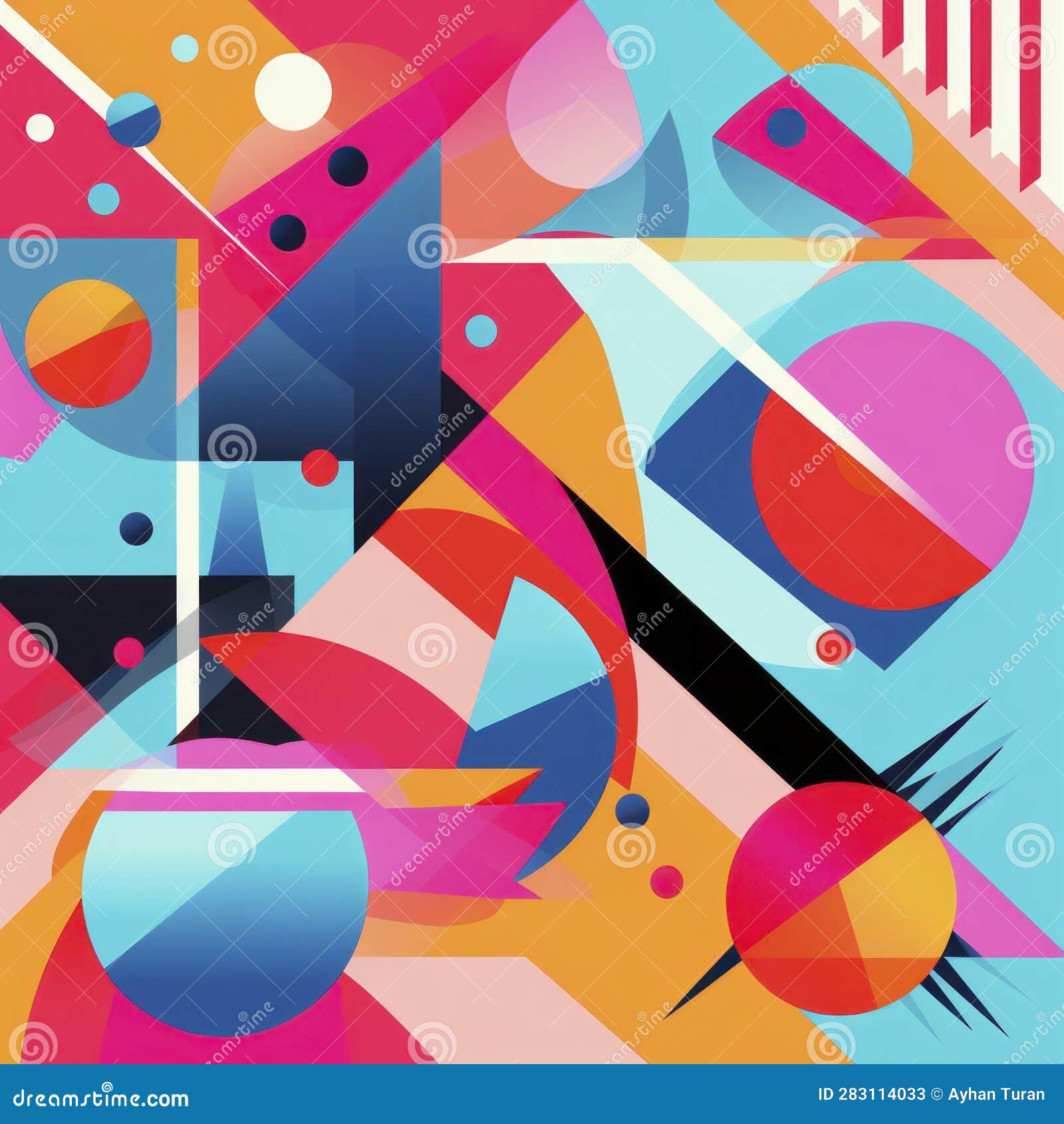 Abstract geometric color stock illustration. Illustration of diagram ...