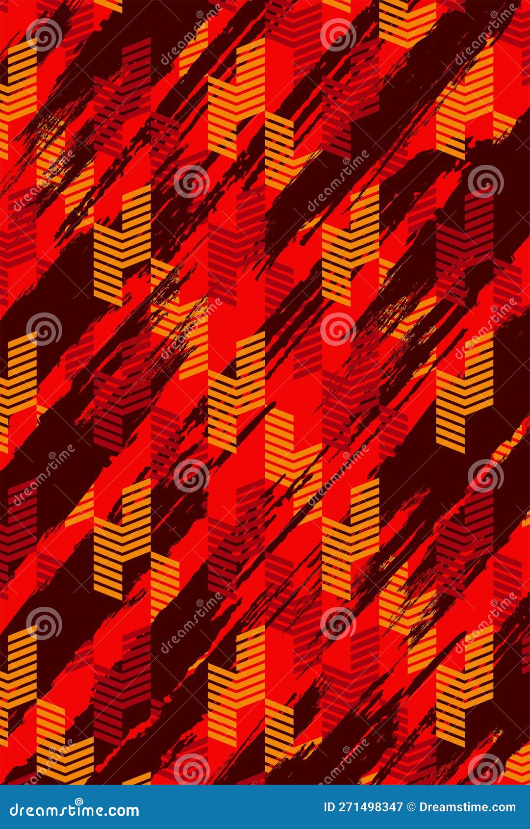 Abstract and Geometric Combination Pattern in a Modern Style Stock ...