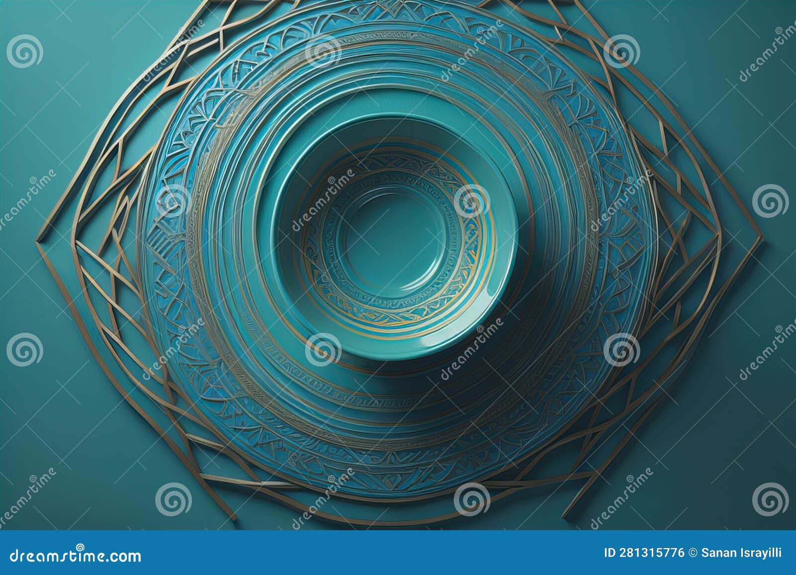 Abstract Geometric Composition,digital Art Works. Computer Generated ...