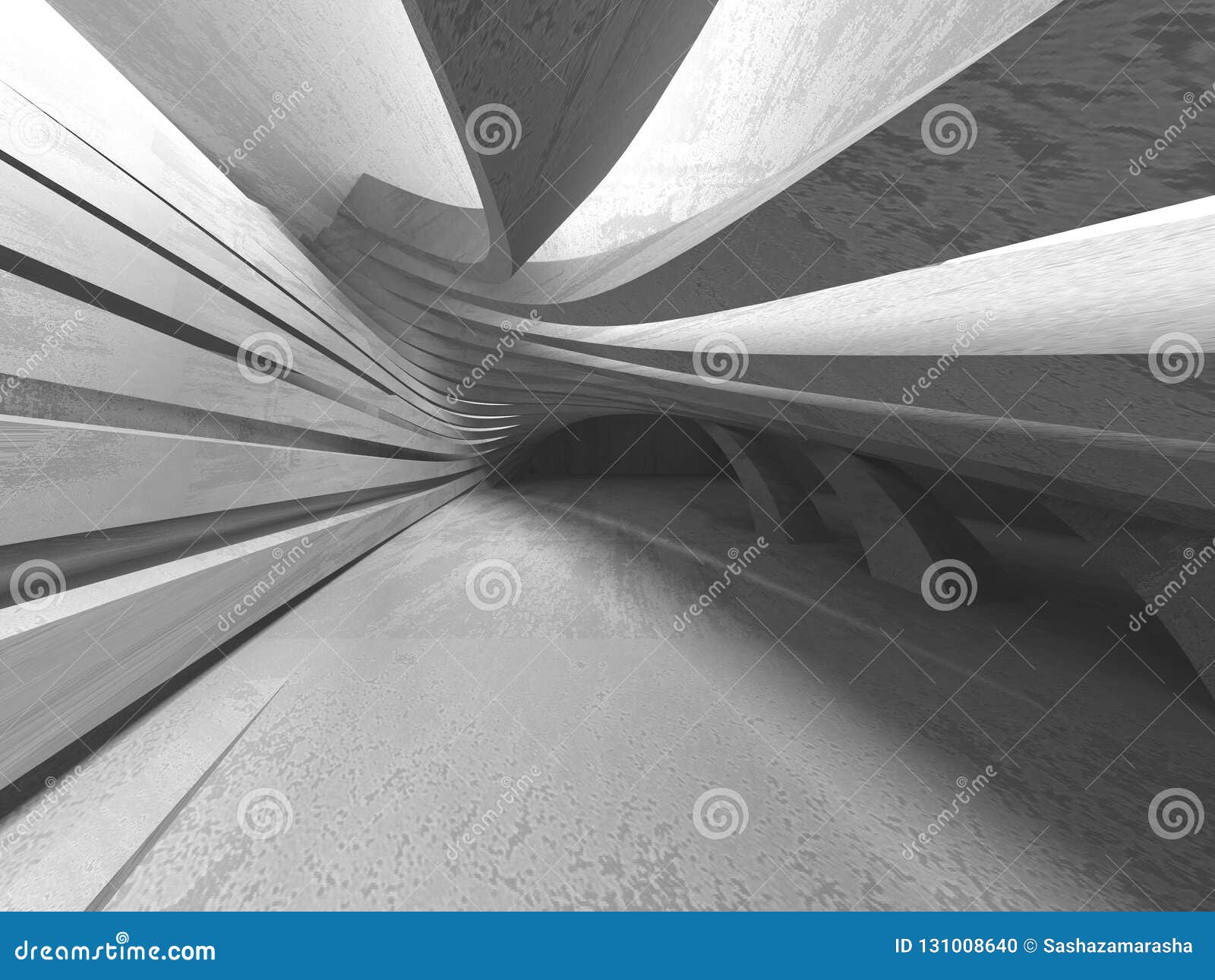 Abstract Geometric Concrete Architecture Background Stock Illustration ...