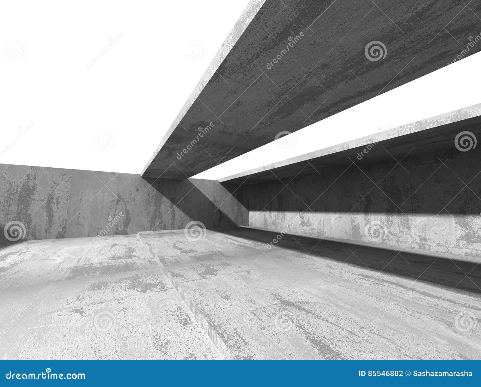 Abstract Geometric Concrete Architecture Construction Stock ...