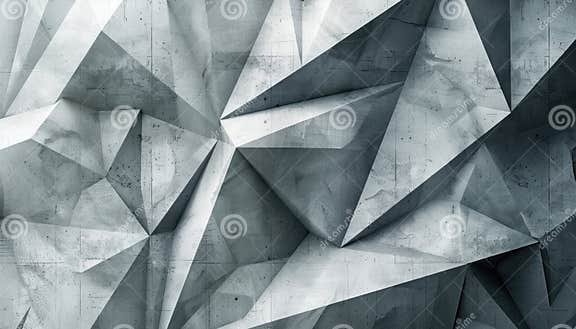 Abstract Geometric Concrete Wall Design Stock Image - Image of ...