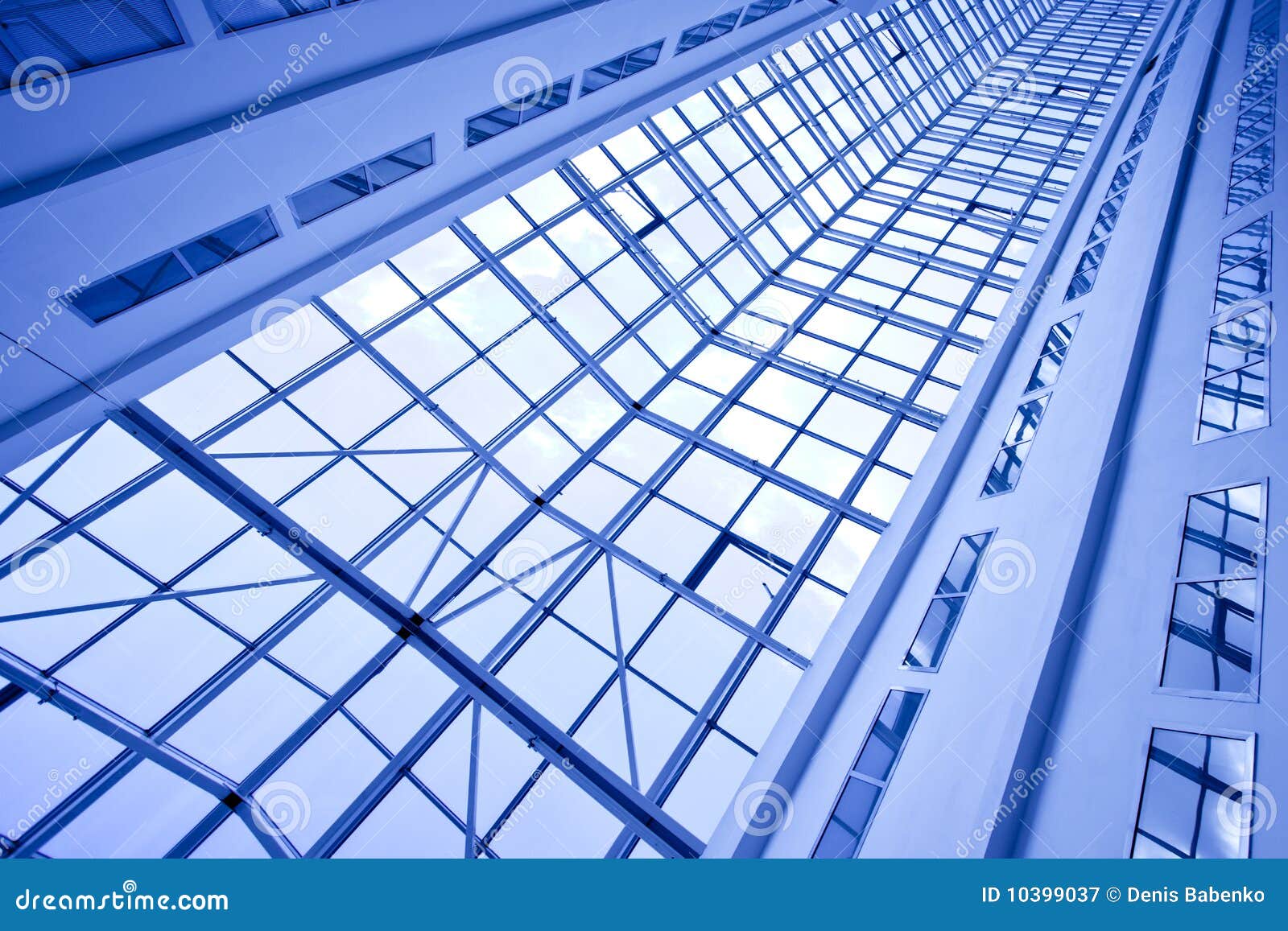 Abstract Geometric Construction Stock Image - Image of glass, business ...