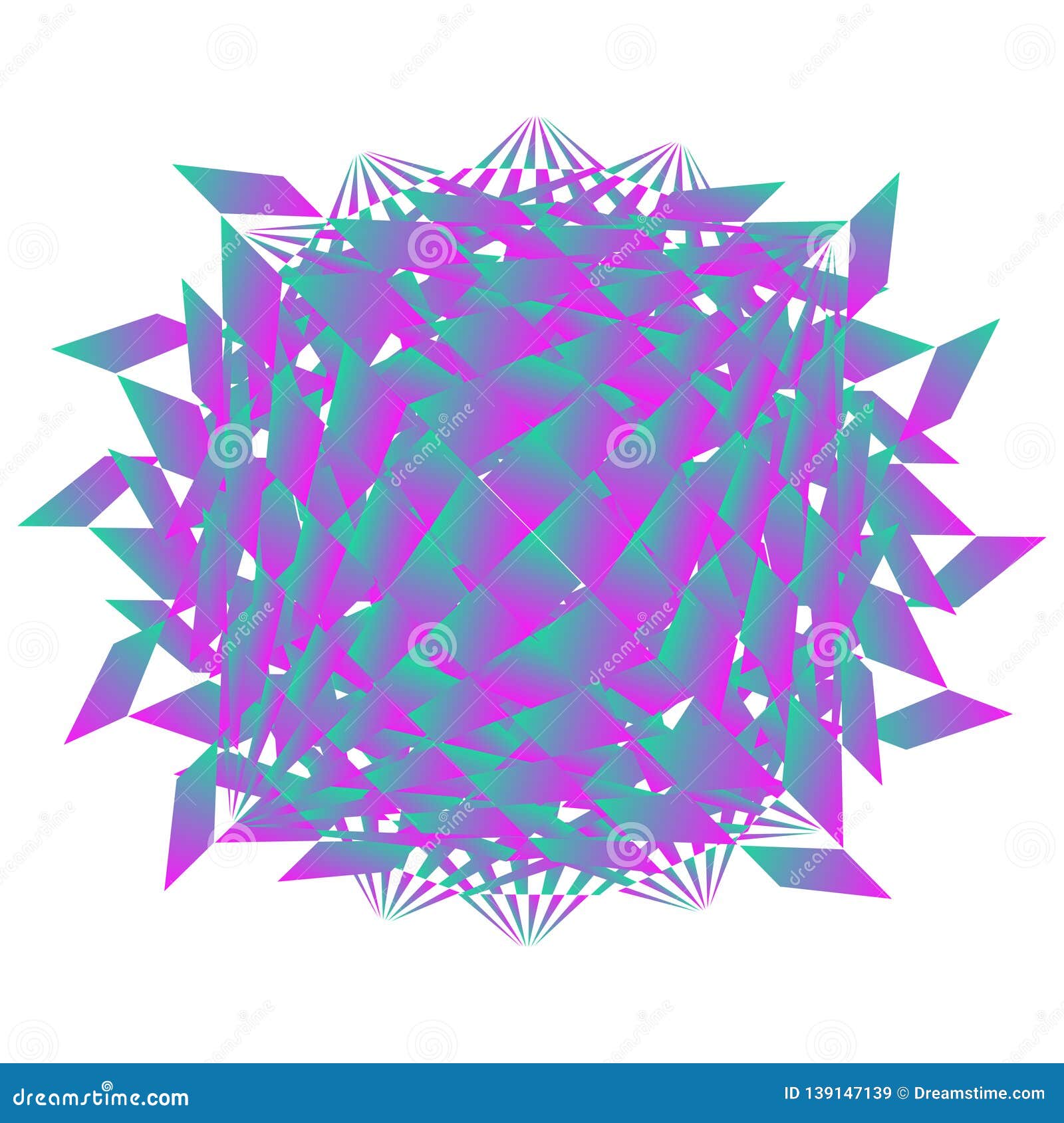 Abstract Geometric Creature Stock Vector - Illustration of eyes, artist ...