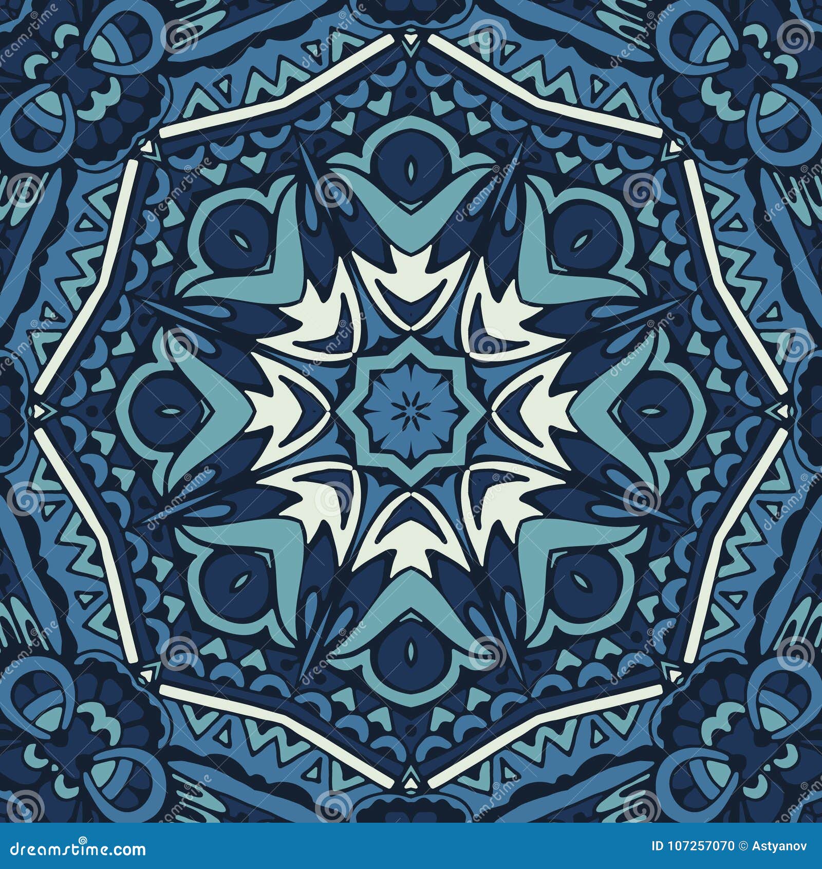 Abstract Geometric Decorative Star Border Stock Vector - Illustration ...