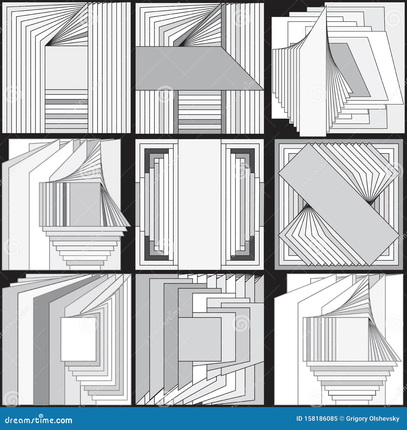 Abstract Geometric Design Elements Stock Vector - Illustration of media ...