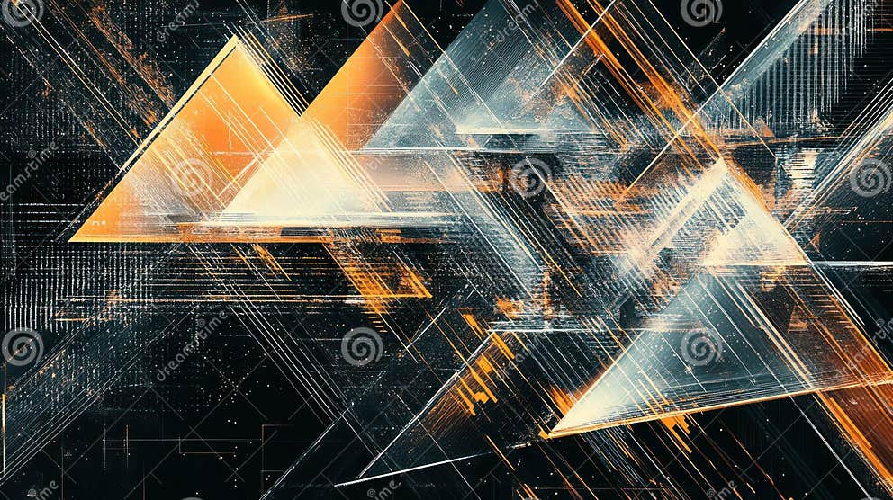 Abstract Geometric Design with Sharp Angles and Vibrant Colors for ...