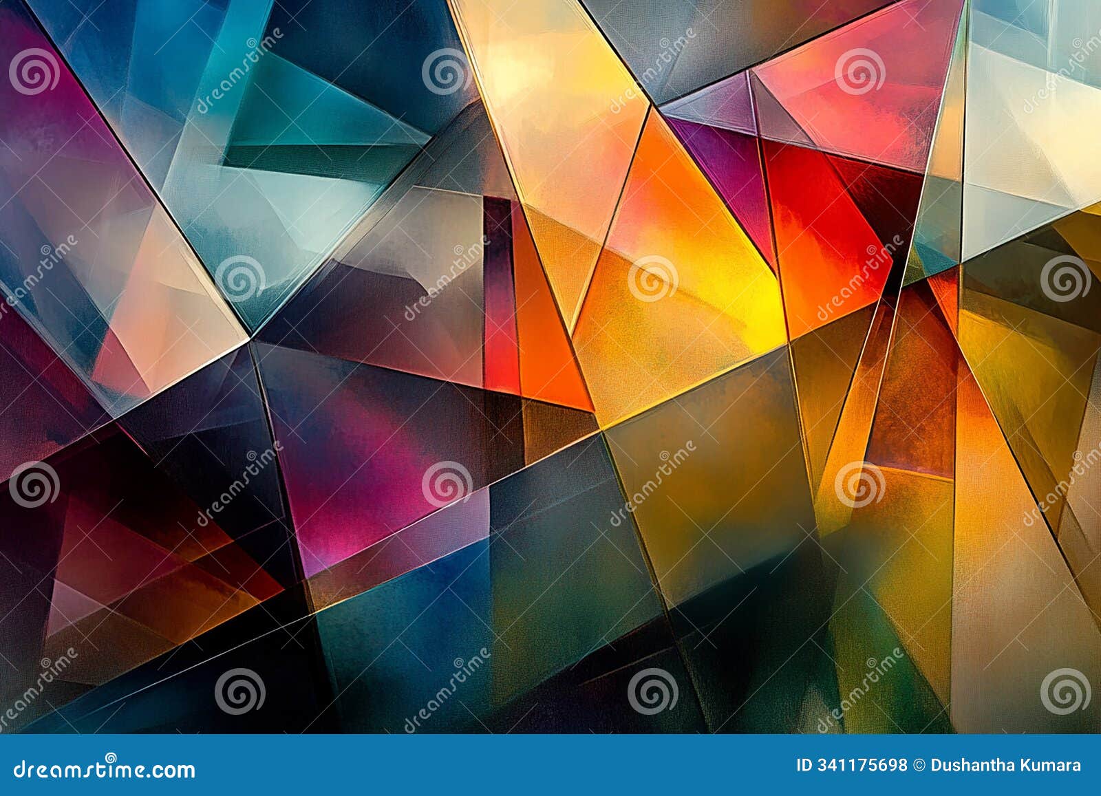 Abstract Geometric Desktop Wallpaper Design Stock Illustration ...