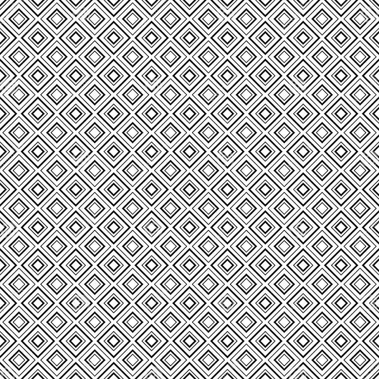 Abstract Geometric Diamond Shape Seamless Pattern in Black and White ...