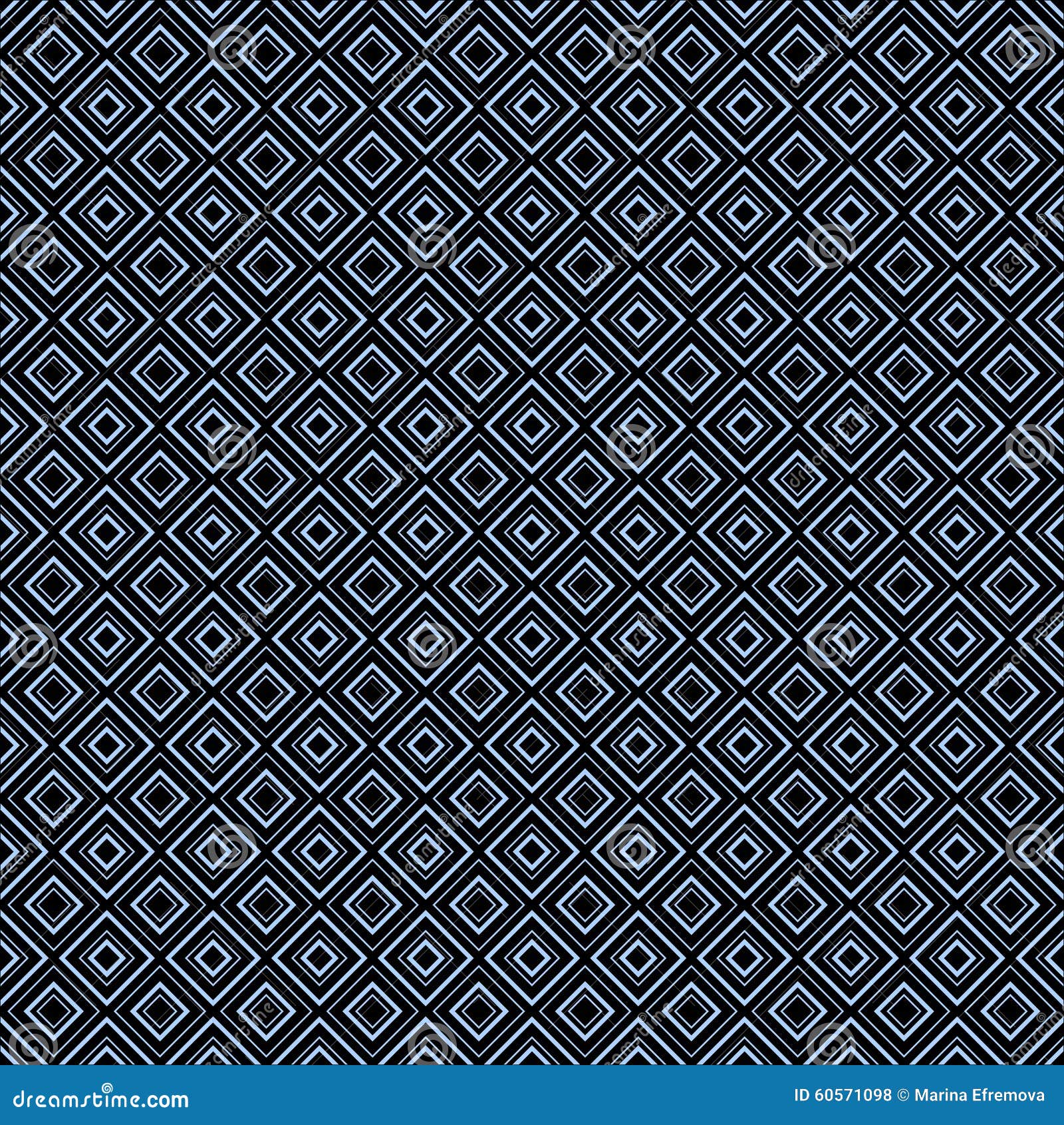 Abstract Geometric Diamond Shape Seamless Pattern, Vector Stock Vector ...