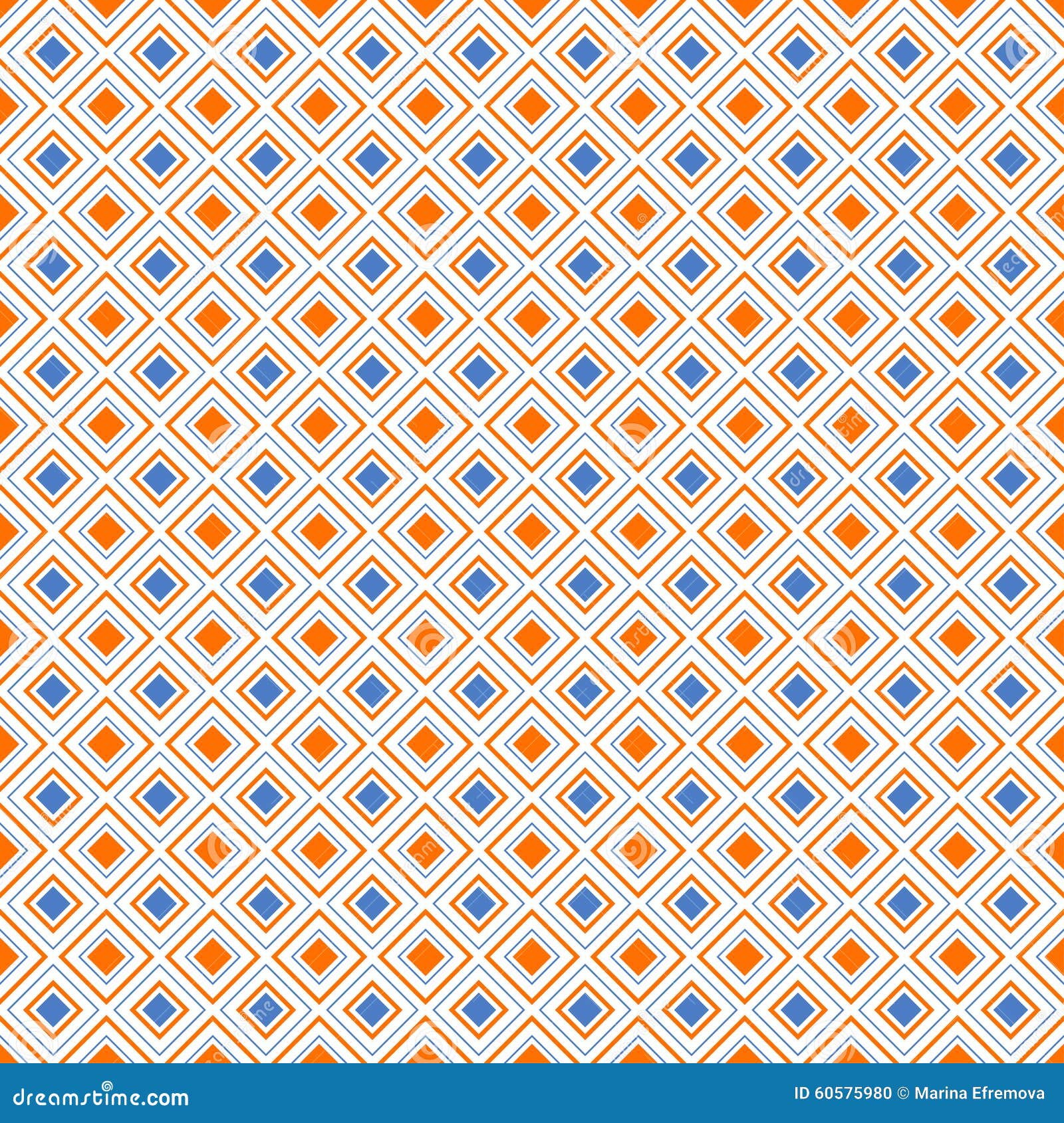 Abstract Geometric Diamond Shape Seamless Pattern, Vector Stock Vector ...