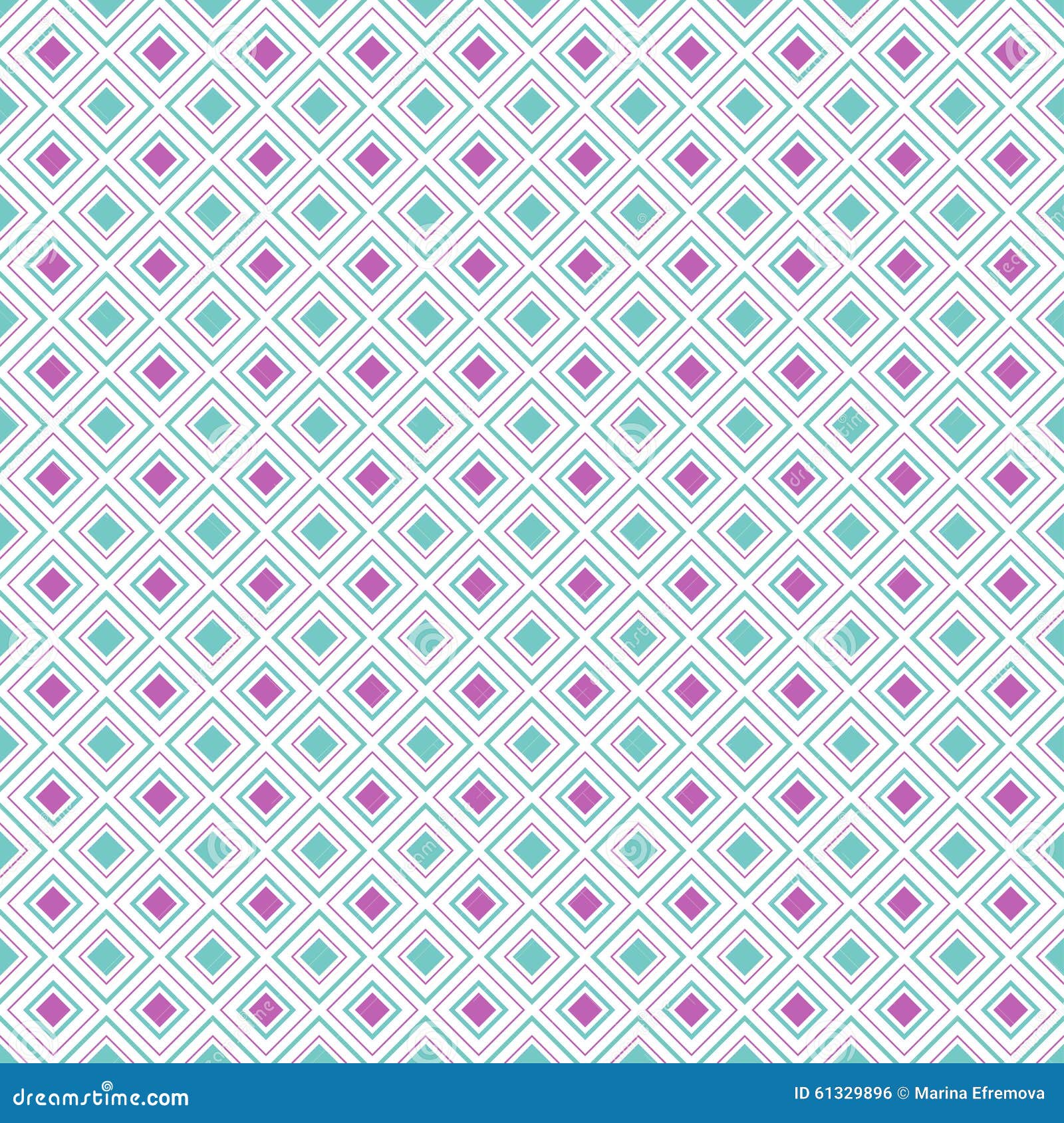 Abstract Geometric Diamond Shape Seamless Pattern, Vector Stock Vector ...