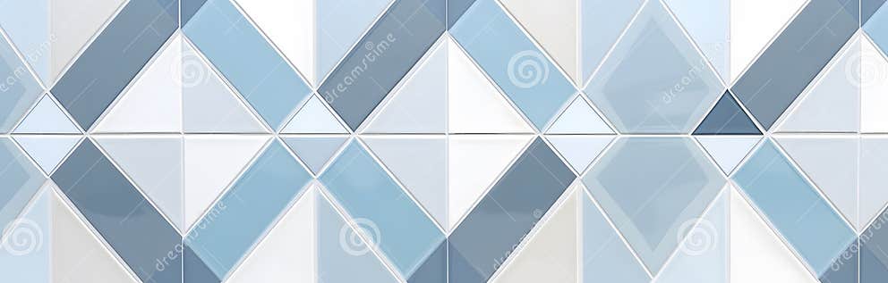 Abstract Geometric Diamond Tile Pattern in Blue and Grey Stock ...