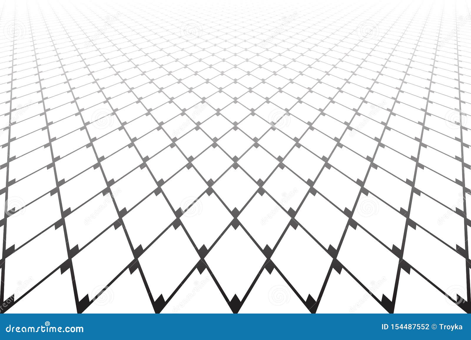 Abstract Geometric Diamonds Pattern. Diminishing Perspective Stock ...
