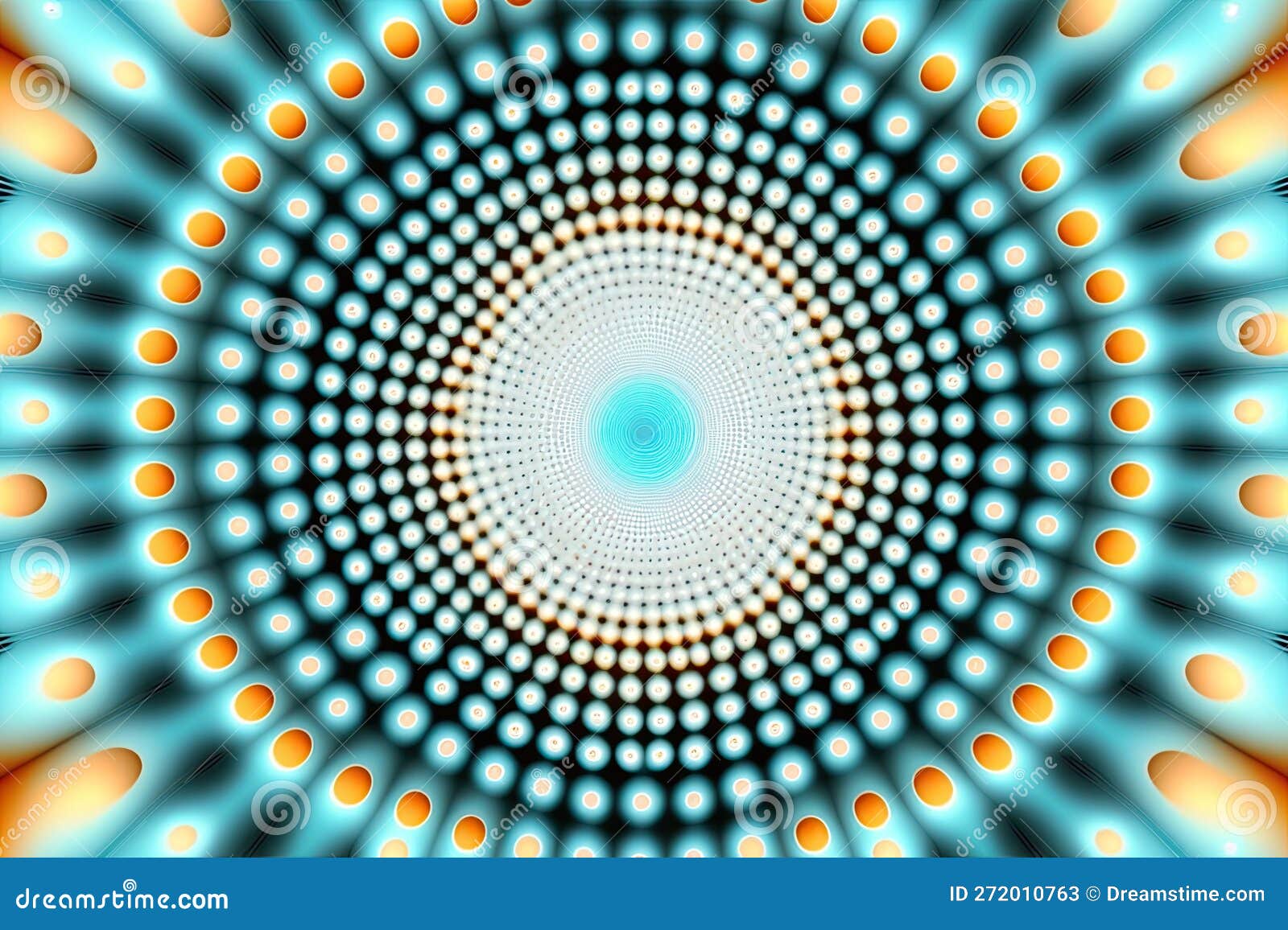Abstract Geometric Diffraction Background, Centered and Blurred Circles ...