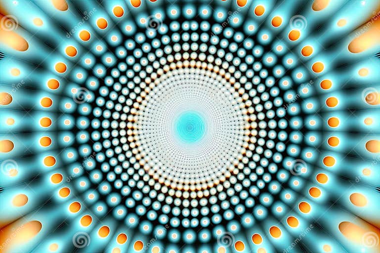 Abstract Geometric Diffraction Background, Centered and Blurred Circles ...