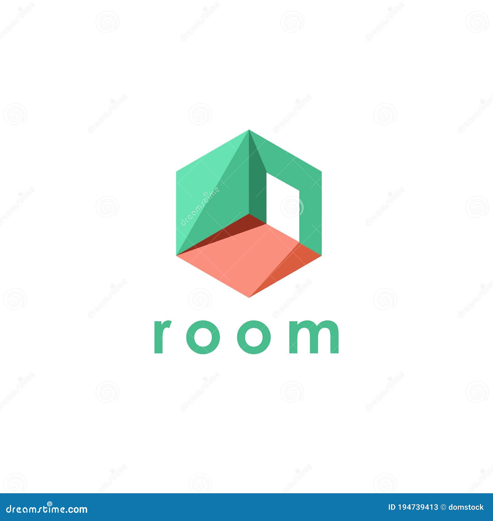 Abstract Geometric Door and Room Logo Icon Vector Template Stock Vector ...