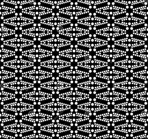 Abstract Geometric Dot and Curve Seamless Pattern Design Stock Vector ...