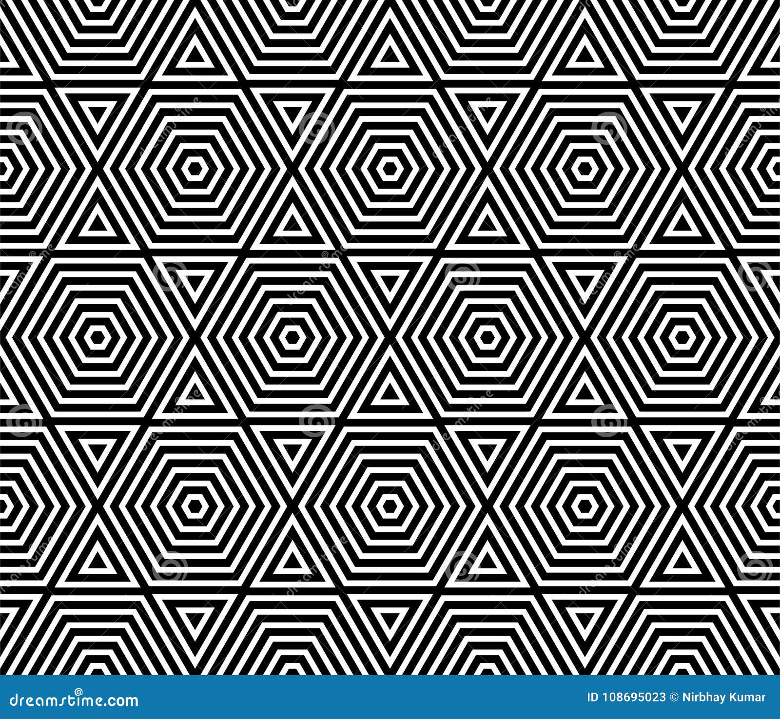 Abstract Geometric Dot and Curve Seamless Pattern Design Stock Vector ...