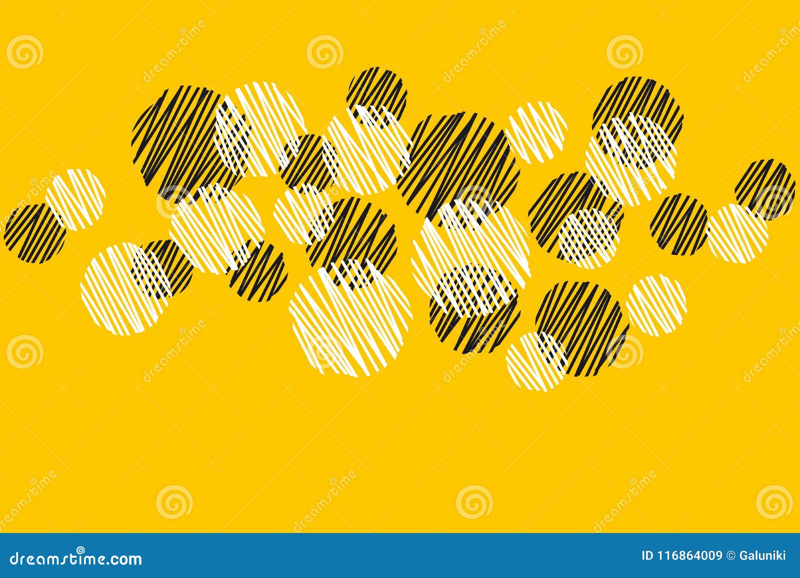 Abstract Geometric Dynamic Pattern with Round Elements. Stock Vector ...