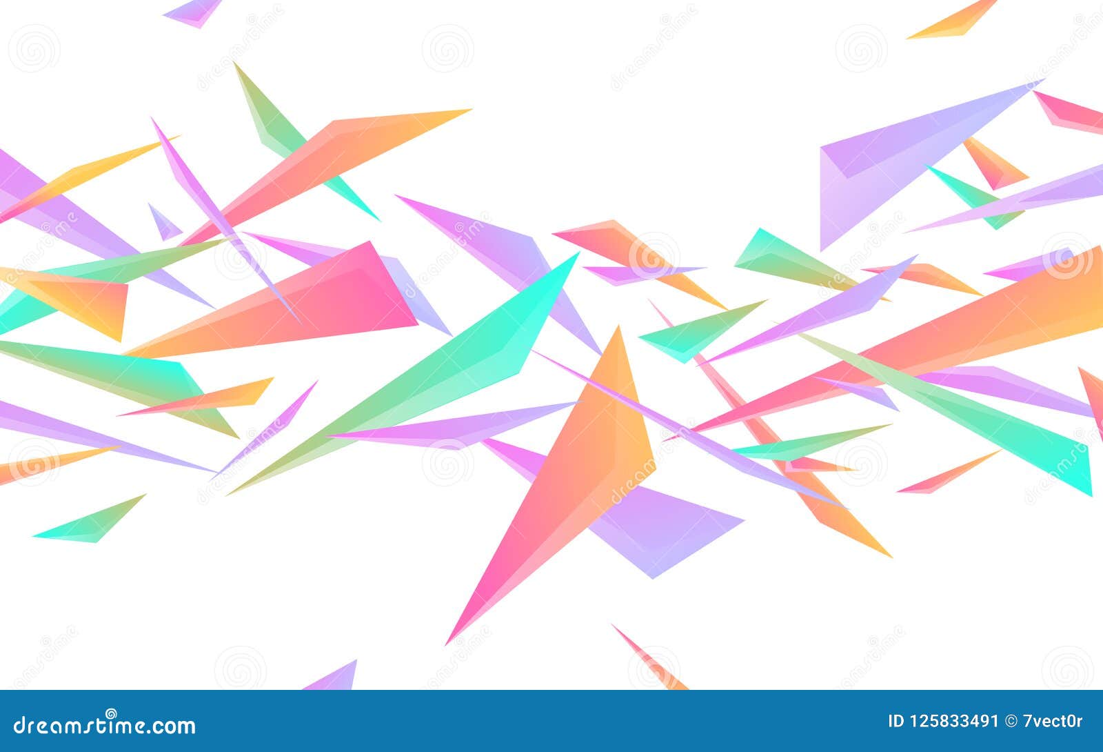 Abstract Geometric Dynamic Soft Gradient Colored Triangle Shapes ...