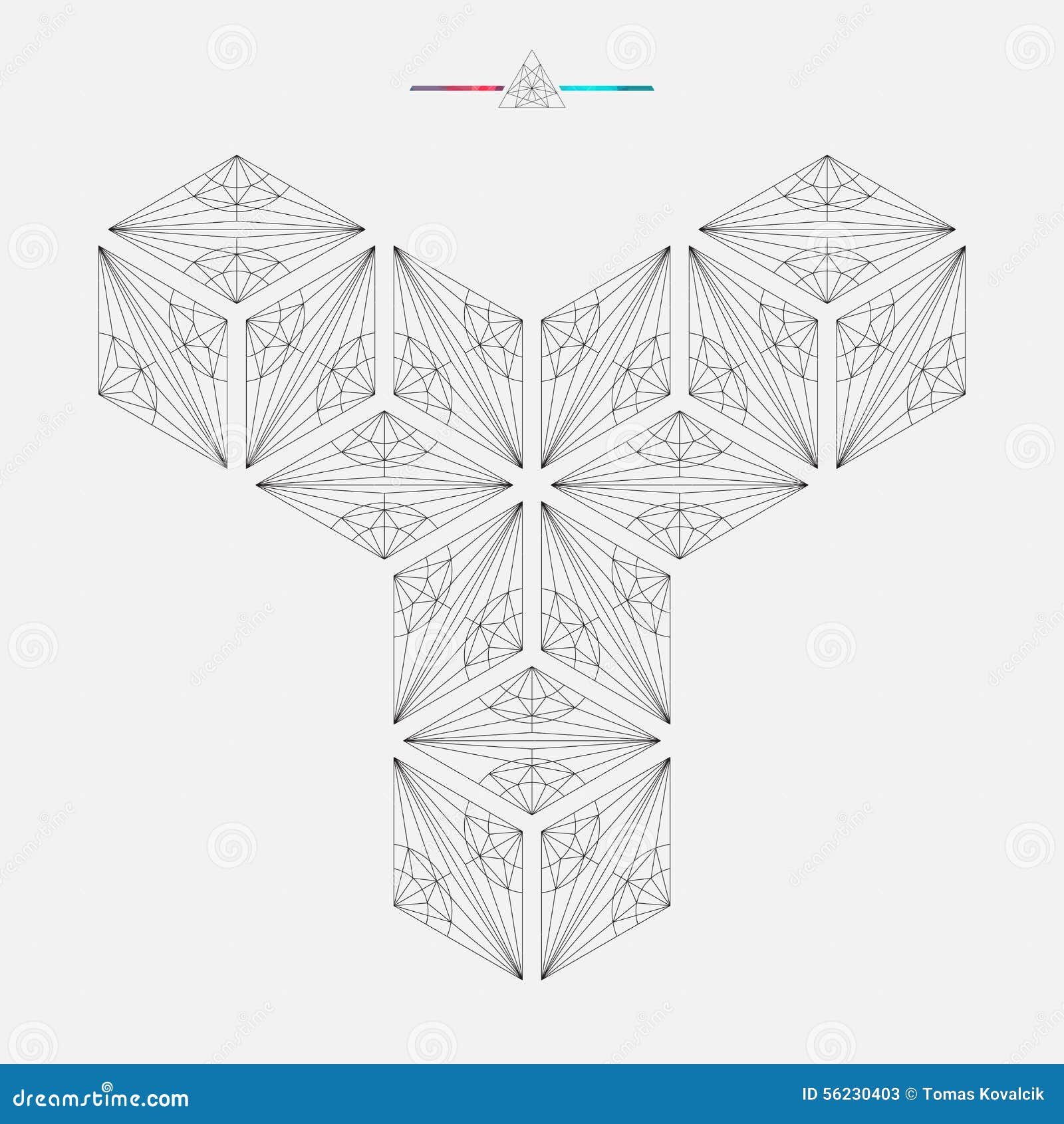 Abstract Geometric Element, Line Design, Vector Stock Vector ...