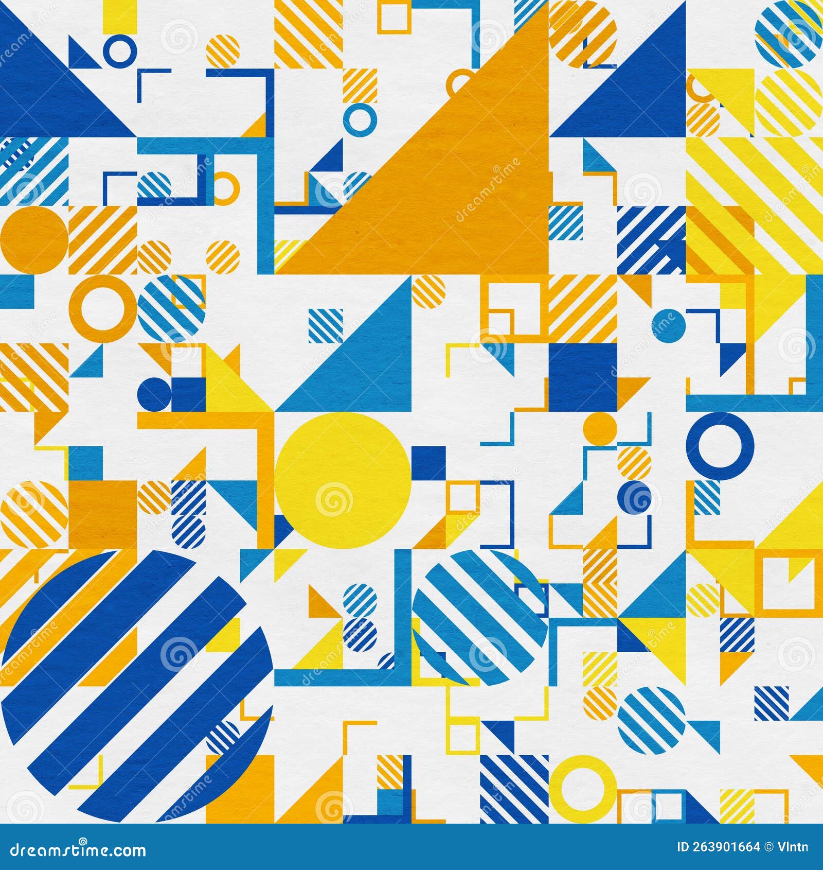 Abstract Geometric Figures, Bauhaus Background Stock Illustration ...