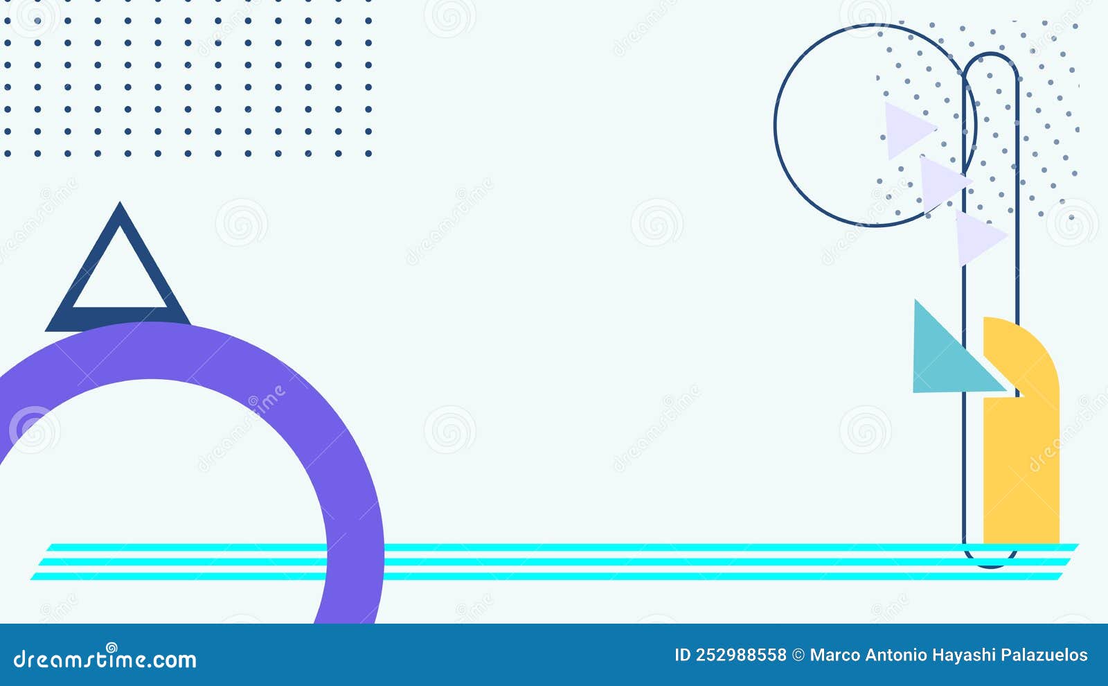 Abstract Geometric Figures Colorful Background Card Stock Vector ...