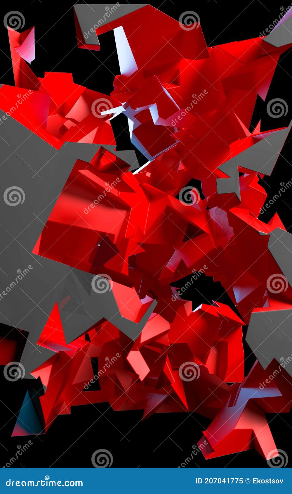 Abstract Geometric Figures with Sharp Angles. Creative Wallpaper ...