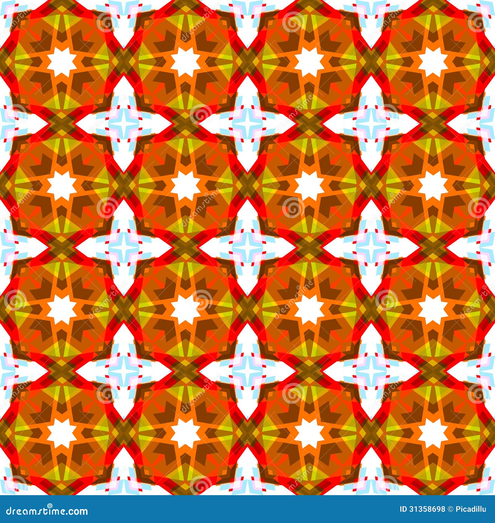 Abstract Geometric Floral Pattern Stock Illustration - Illustration of ...