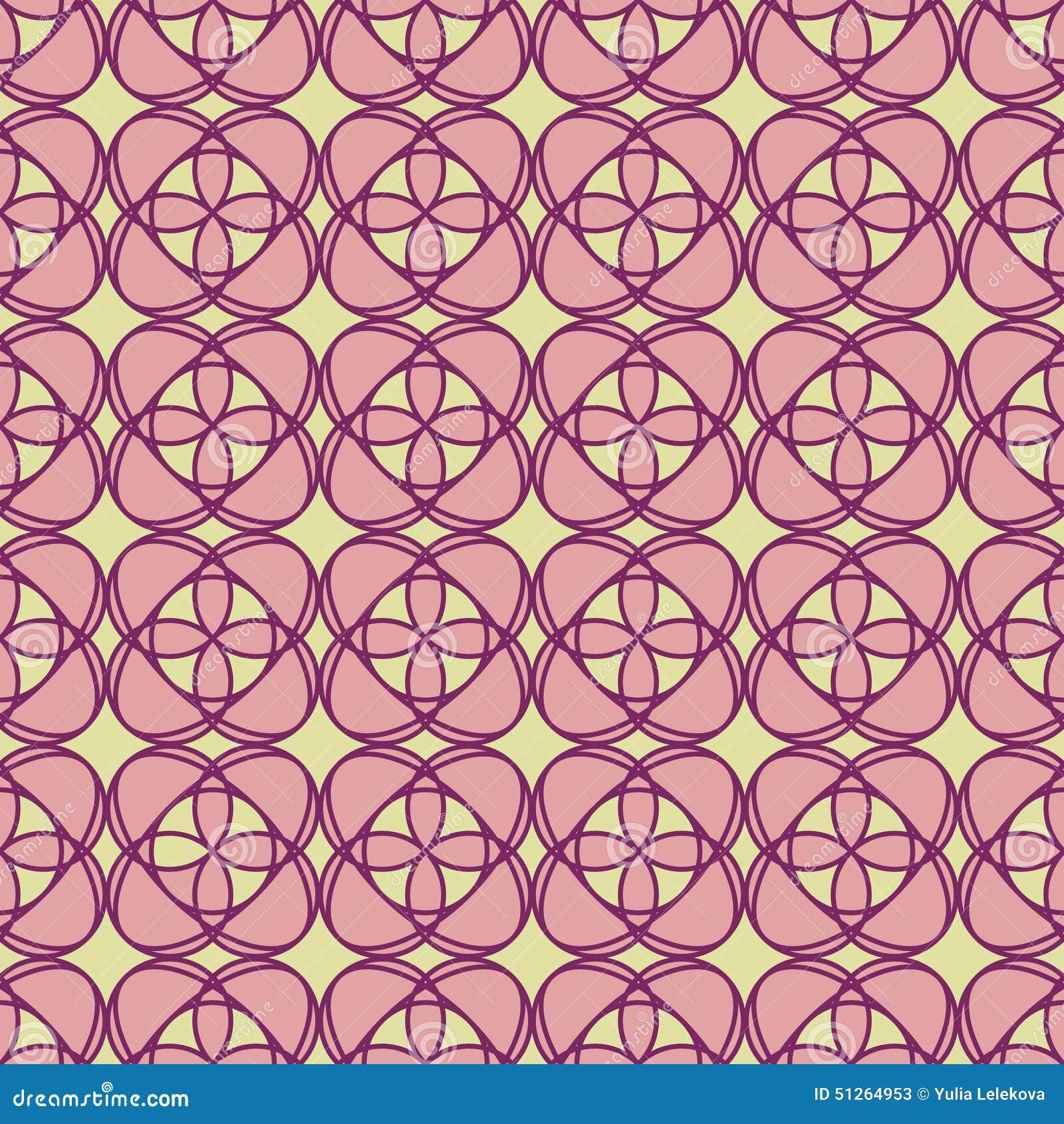 Abstract Geometric Floral Pattern Stock Vector - Illustration of repeat ...