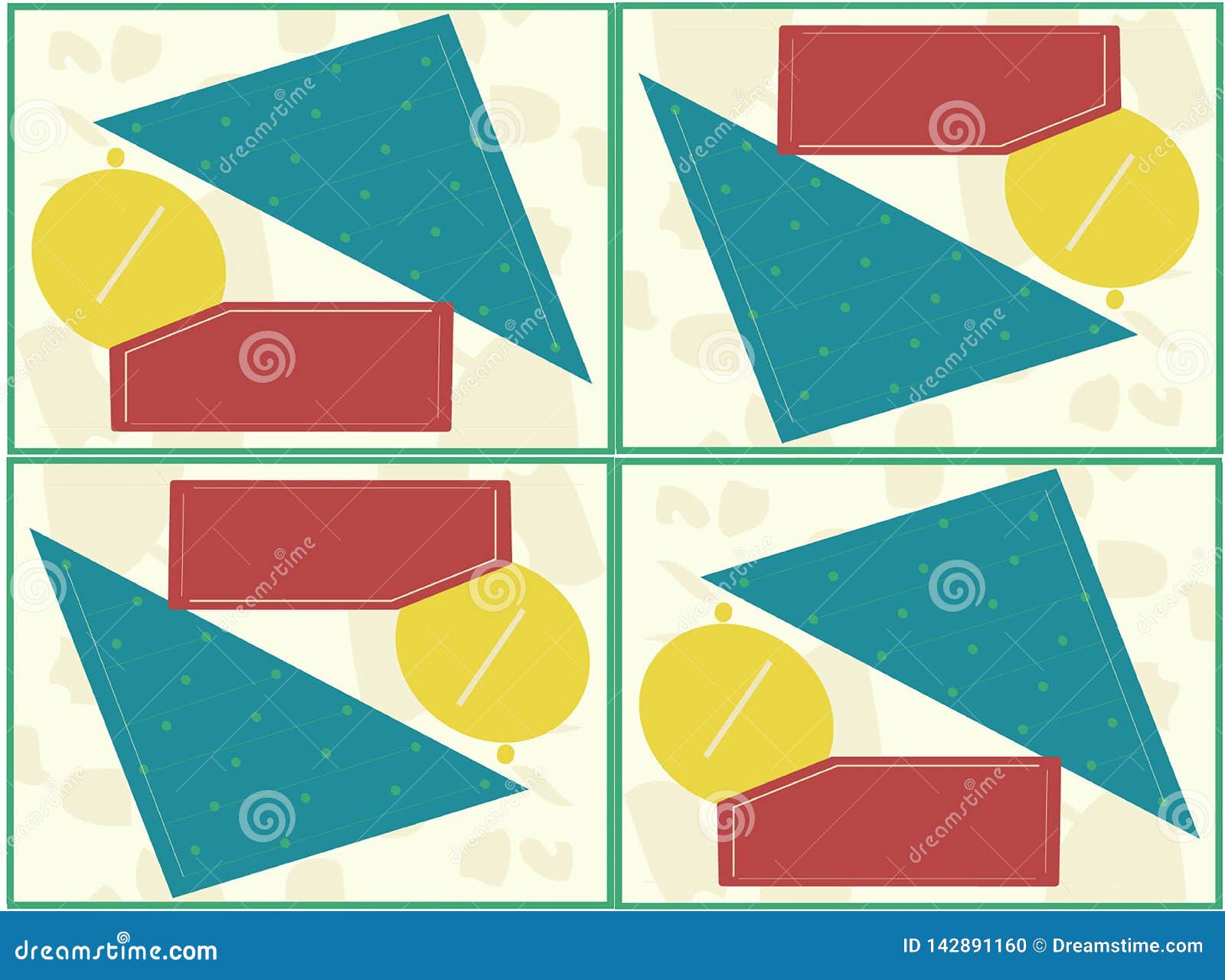 Abstract geometric form stock illustration. Illustration of white ...