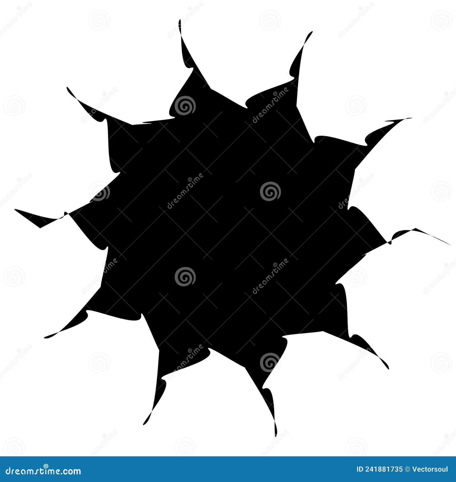 Abstract Geometric Form, Shape. Distorted, Deformed Patch Element Stock ...
