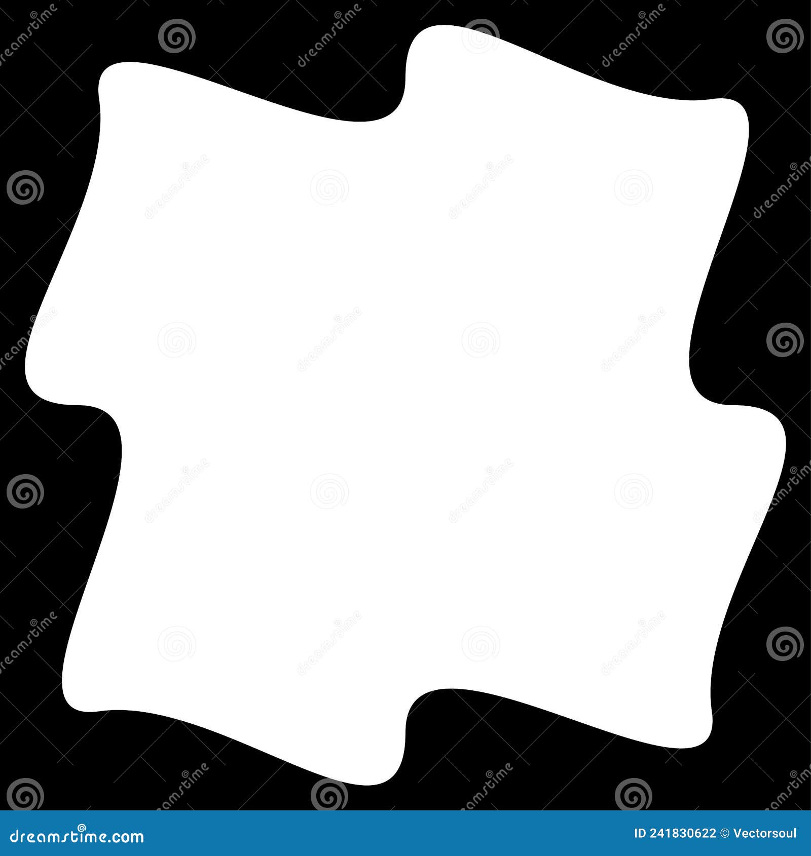 Abstract Geometric Form, Shape. Distorted, Deformed Patch Element Stock ...