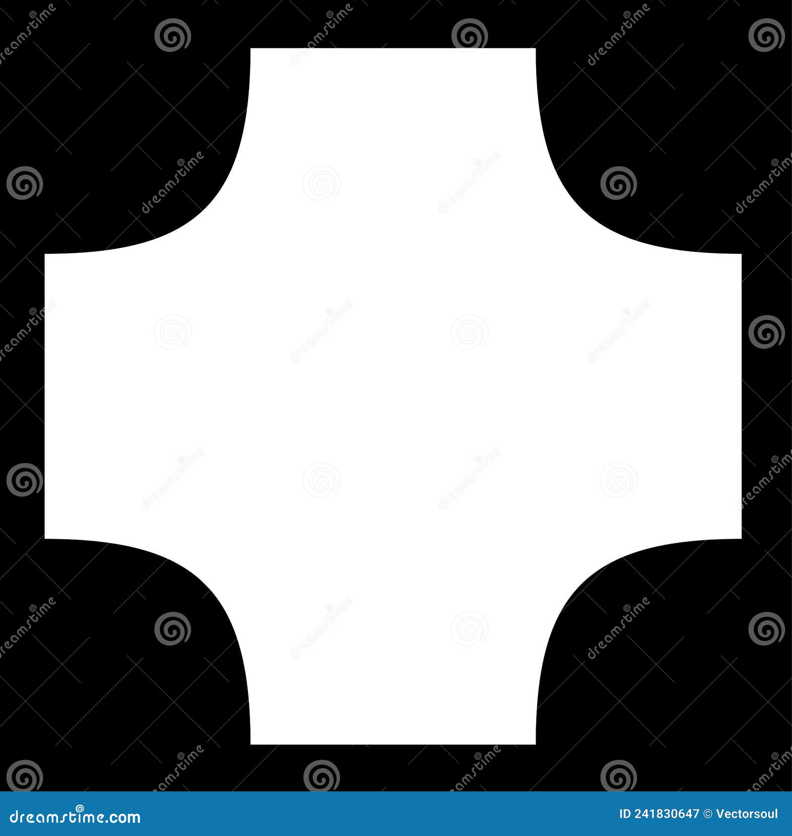 Abstract Geometric Form, Shape. Distorted, Deformed Patch Element Stock ...