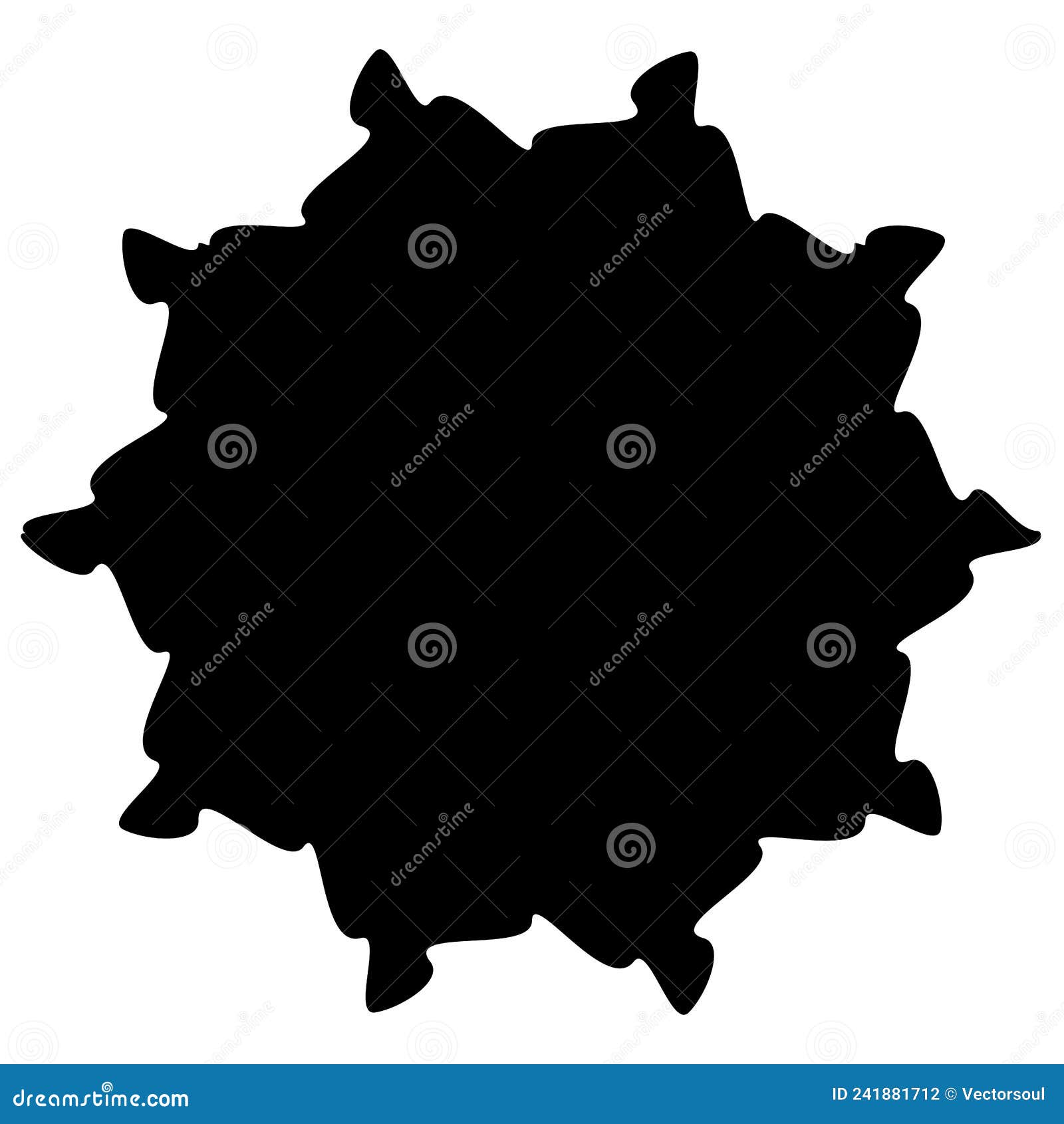 Abstract Geometric Form, Shape. Distorted, Deformed Patch Element Stock ...