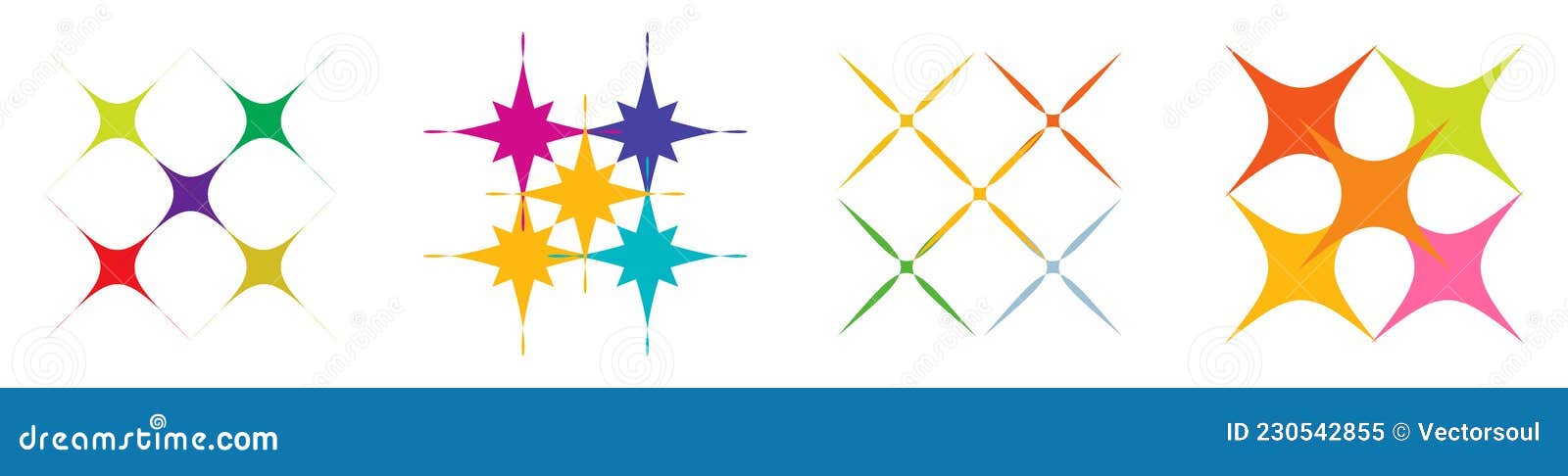 Abstract Geometric Form, Shape Element Vector Set Stock Vector ...