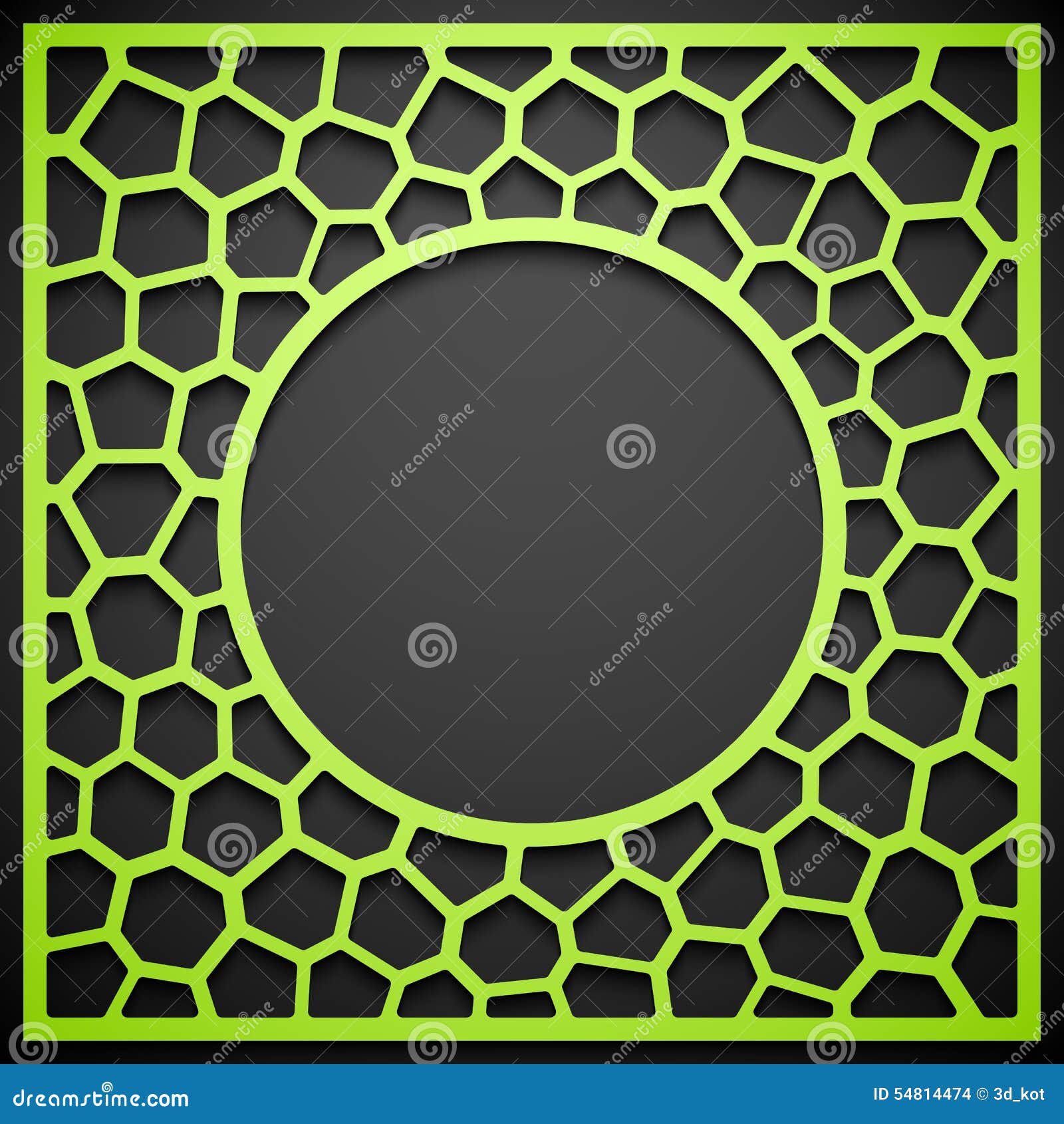 Abstract Geometric Frame Background Stock Vector - Illustration of ...