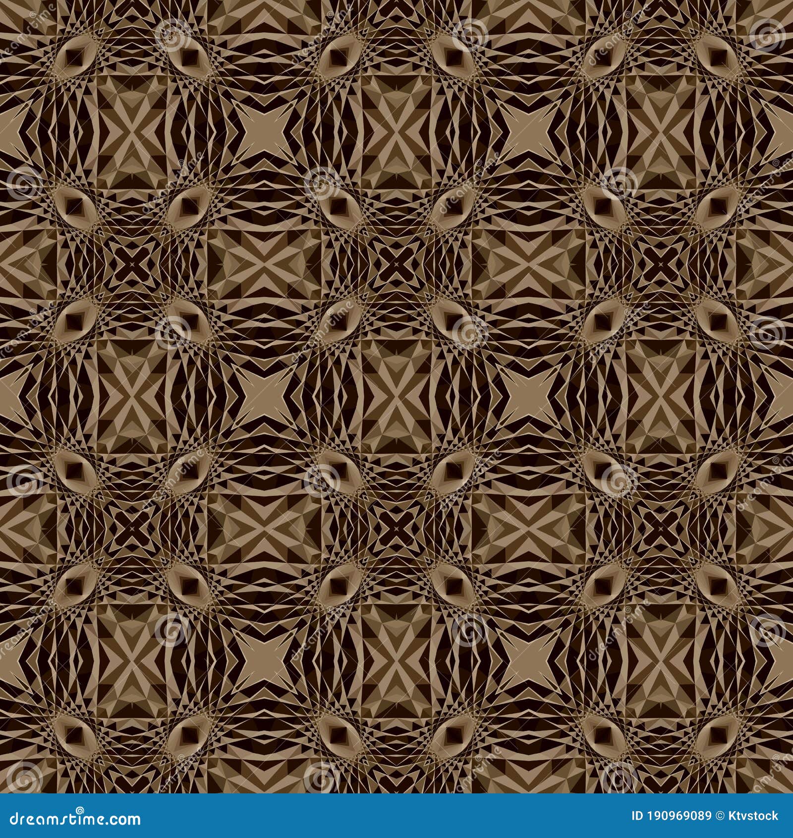 Abstract Geometric Futuristic Seamless Pattern Stock Vector ...