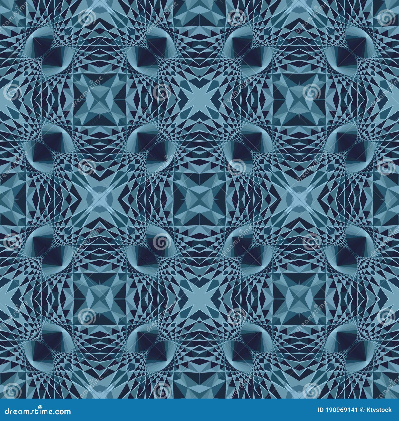 Abstract Geometric Futuristic Seamless Pattern Stock Vector ...