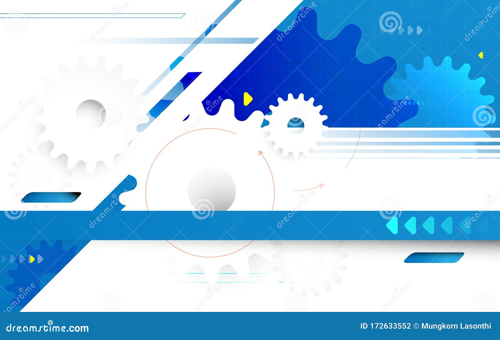 Abstract Geometric and Gear Wheel with Technology Hi-tech Futuristic ...