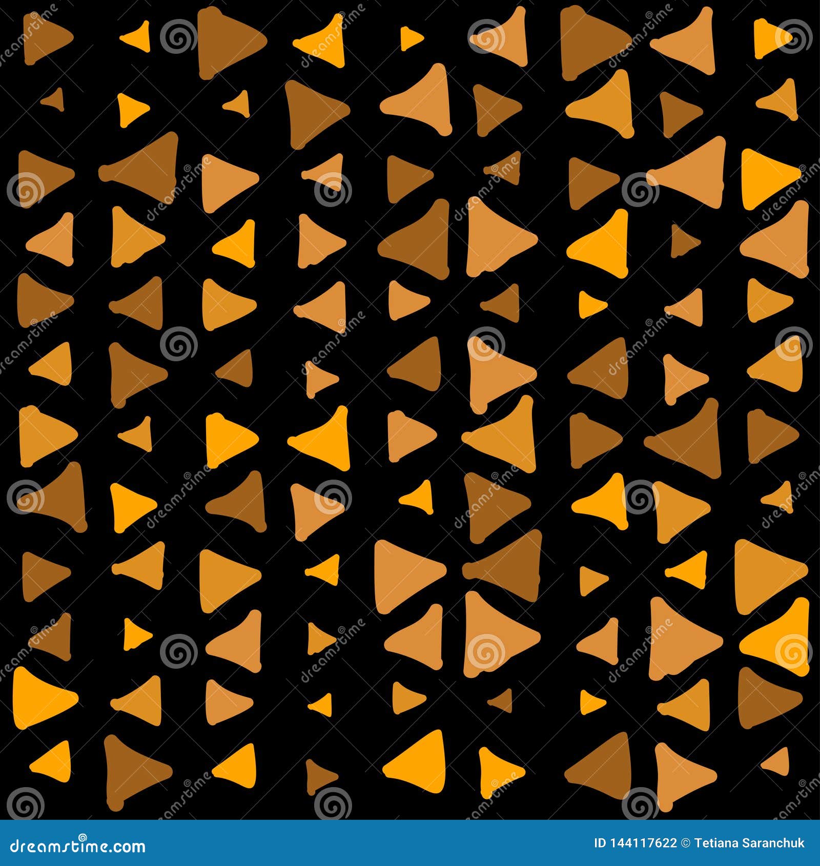 Abstract Geometric Gold Scribbles Pattern with Dot Stock Vector ...