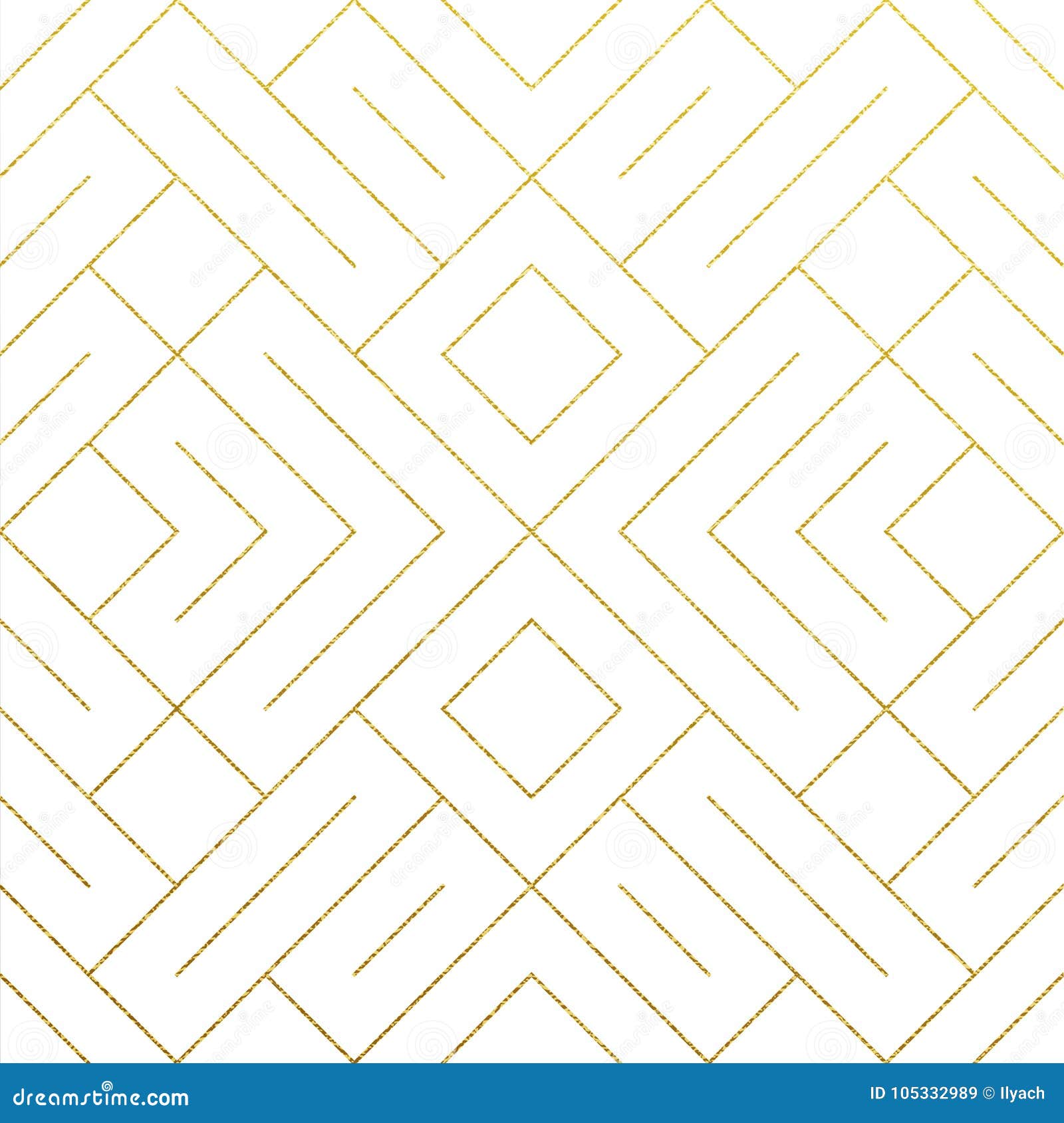 Abstract Geometric Golden Seamless Pattern Background with Gold Glitter ...