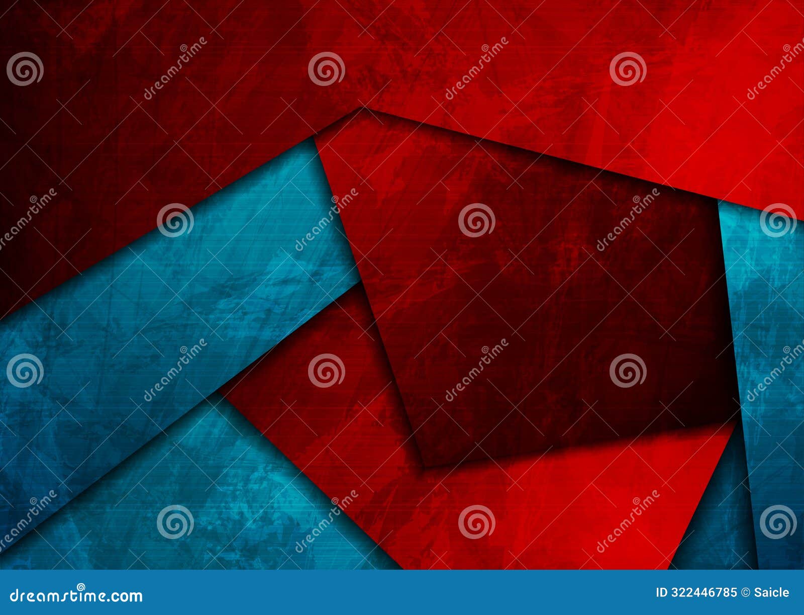 Abstract Geometric Grunge Corporate Red and Blue Background Stock ...