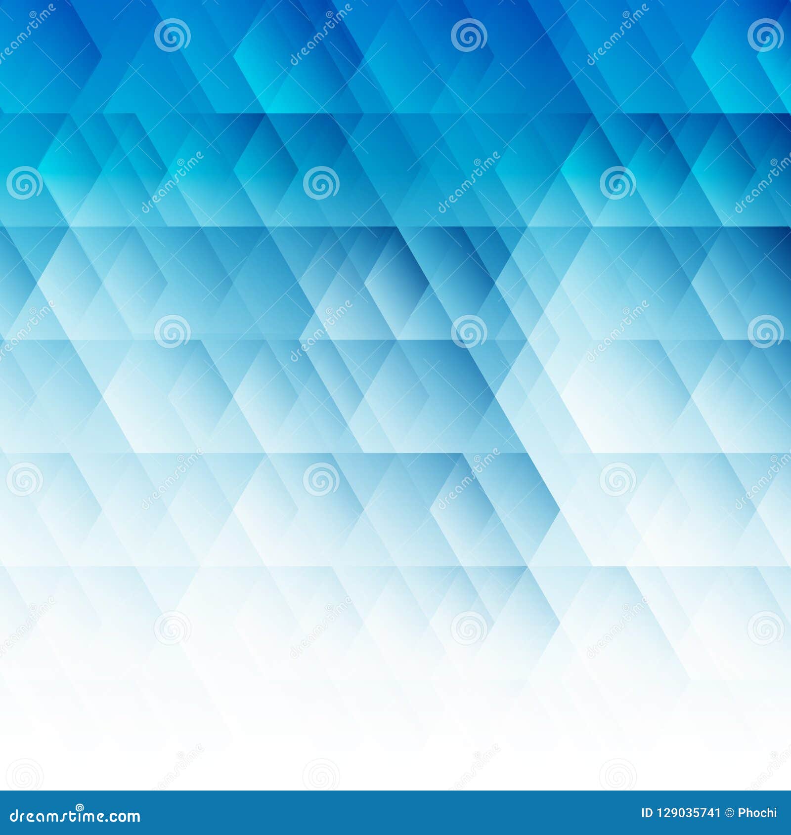 Abstract Geometric Hexagon Pattern Blue Background Stock Vector ...